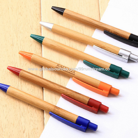 Buy Wholesale China Bamboo And Wheat Straw Ballpoint Pen, Environmental ...