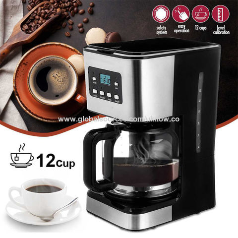 Buy Wholesale China 12 Cup Programmable Stainless Steel Drip Coffee ...