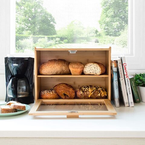 Buy Wholesale China Wholesale Eco-friendly Bamboo Wooden Bread Box ...