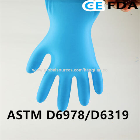 China Chemo Medical Exam Nitrile glove Food safe disposable glove ASTM ...