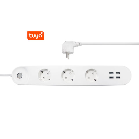 China Smart Power Strip WIFI& Bluetooth Power Strip EU Standard 3 ...