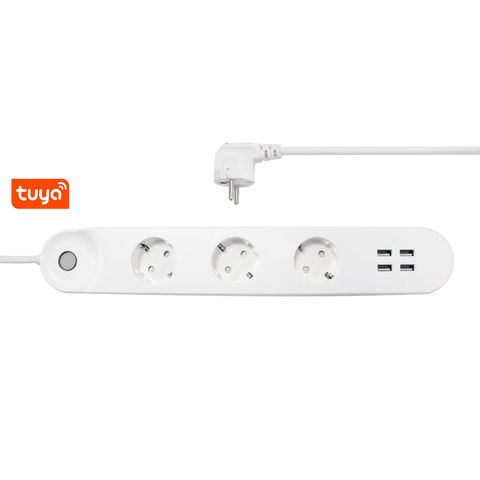 China Smart Power Strip WIFI& Bluetooth Power Strip EU Standard 3 ...