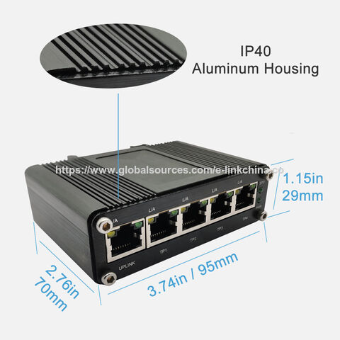 Network Switch 5-port Gigabit Mini Industrial Ethernet Switch Poe ...