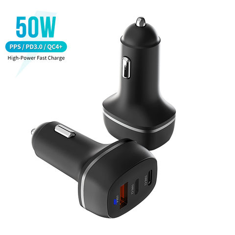 Buy Wholesale China 50w 3 In 1 Usb Pd Qc Ports Car Charger For Laptop ...