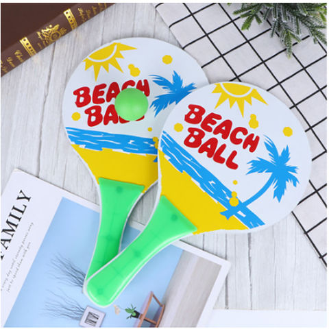 Buy Wholesale China MDF beach Sports racket Customized Logo cover net ...