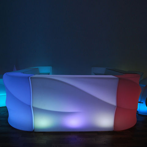 RGB glowing plastic led bar counter lighting commercial bar counters ...