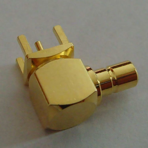SMB-JWHD RF Coaxial SMB male connector right angle PCB Mount gold ...