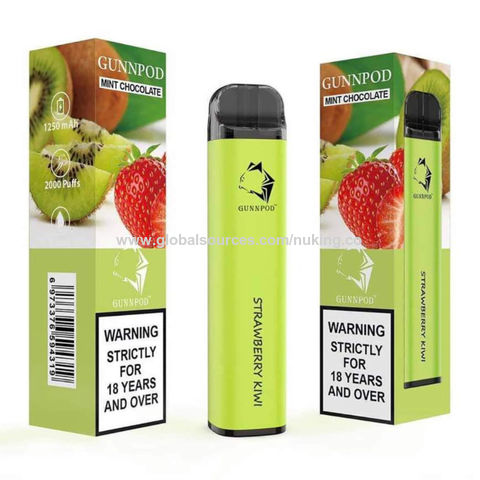 2000puffs GUNNPOD 5% Nicotine Puffs Disposable Vape Pen Pod Electronic ...