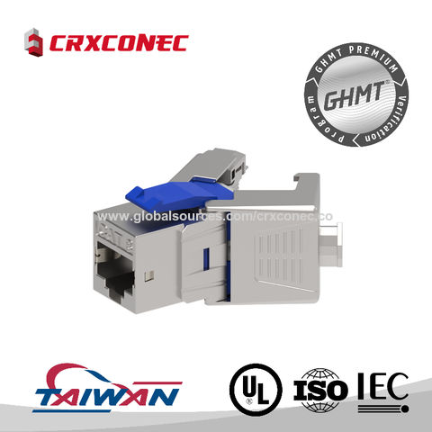 Taiwan GHMT Verified Cat.8 STP Tooless Cable Keystone on Global Sources ...