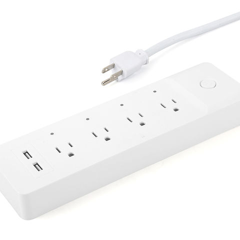 Wi-Fi Remote Control AC power strip, Smart surge protector Wi-Fi power ...