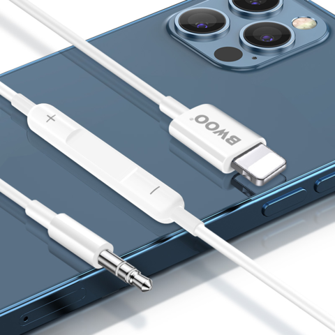 Bwoo Original Audio Cable For Iphone To 3.5mm Jack In Aux Cable With ...