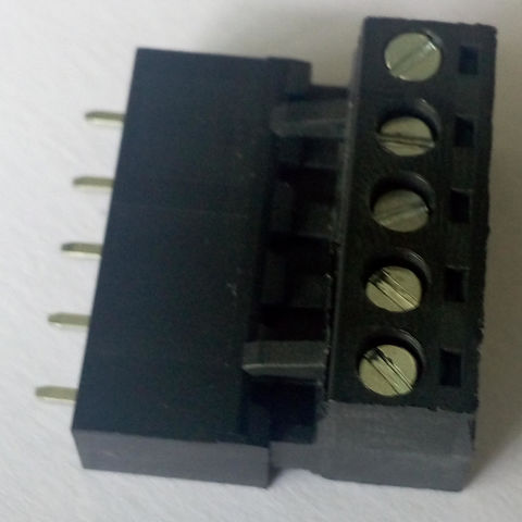 Buy Wholesale China Pluggable Terminal Blocks Pitch 5.08mmm 1x5p Black ...