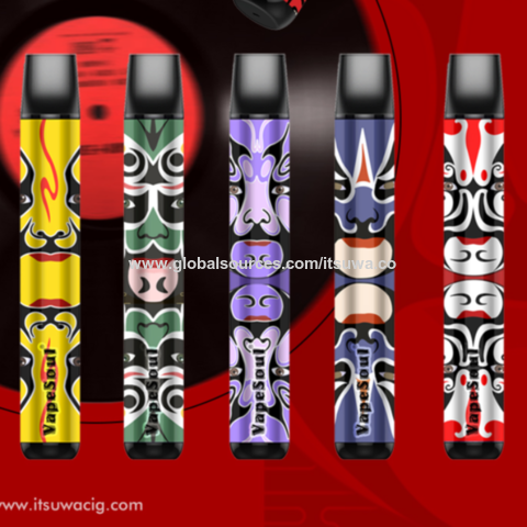 China New mini soul smile 600 puff with battery and 100% without cotton ...