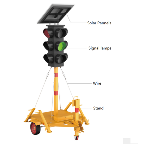 China Solar traffic signal light with Portable and durable solar ...