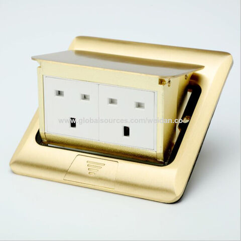 China Bounce-up Ground Floor Power socket, UK style, dual Ports on ...