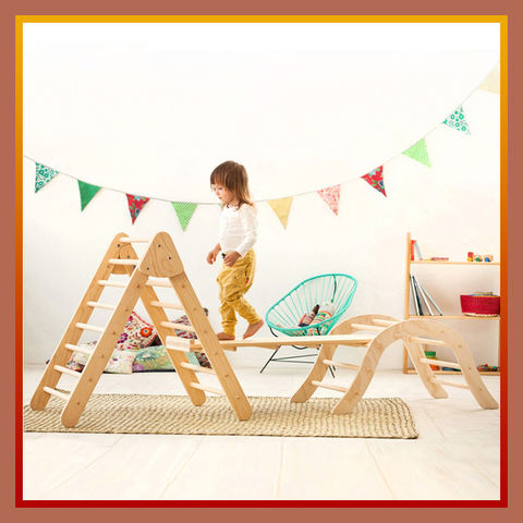 Buy Wholesale China Pikler Triangle Children's Colorful Climbing Frame ...