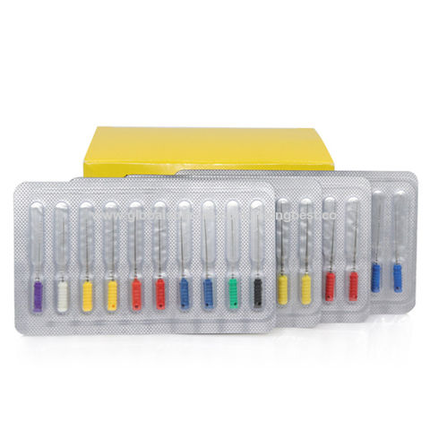 China Dental stalked pulp extraction needle with barbed nerve broach ...