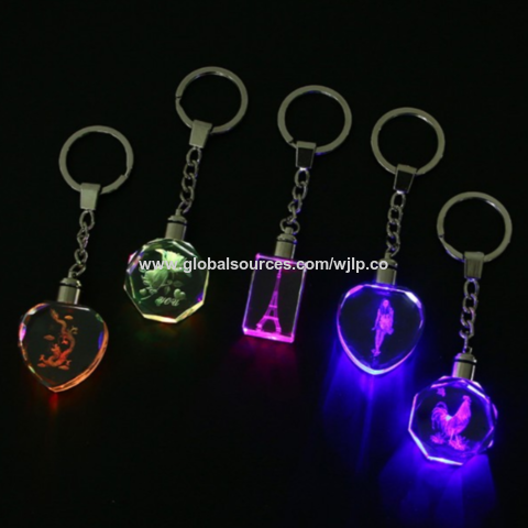 Buy Wholesale China Personalized Engraving Laser Crystal Keychain With ...