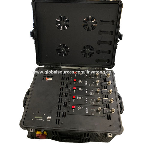 600W 5 or 10 antennas mobile phone jammer for military or VIP ...