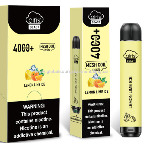 China Airis Beast 4000 Puffs Adjustable Air Disposable Vape pen Device smoke pen on Global ...