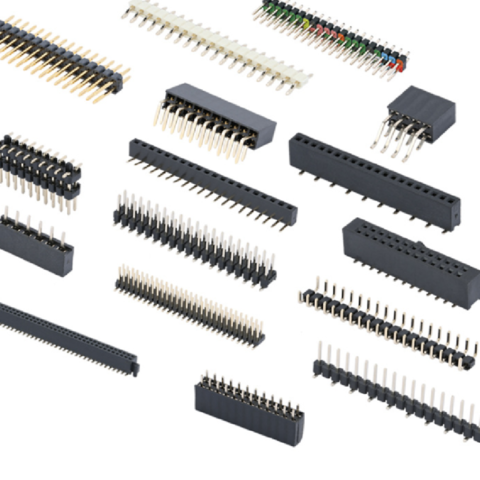 2.54 Pin Headers 1.27/2.0/2.2 Pitch Row Femalegold-plated Straight ...