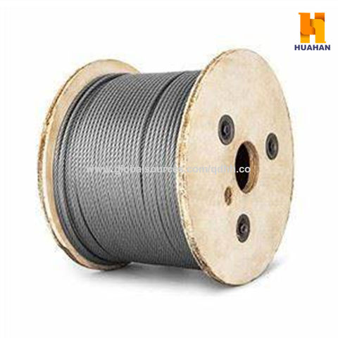 China 6X25Fi + FC/IWR Line Contacted Steel Wire Rope, Ungalvanized or Galvanized Finish on ...