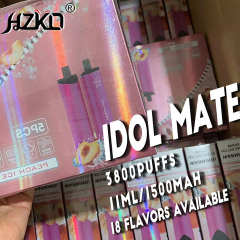 Disposable E-cigarettes HZKO IDOL MATE 1500mAh Battery 3800 Puffs ...