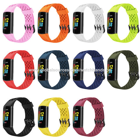 Premium silicone honeycomb smart watch band thin sport replaceable ...