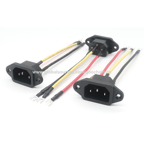 China Panel Mount with Screw EU Plug 3Pin to 3.2 Y Type Terminal cable ...