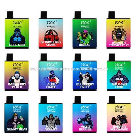 R&M Squid Game Box Mini 2500 Puffs Disposable Vape Pen E-cig Smoke 16 ...