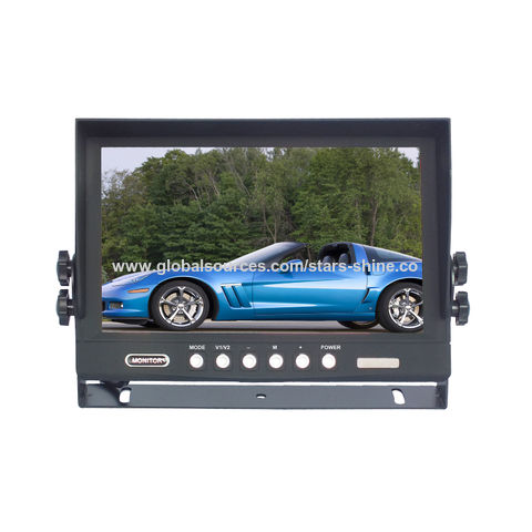 China 9 inch analog high definition stand alone color screen sun visor ...