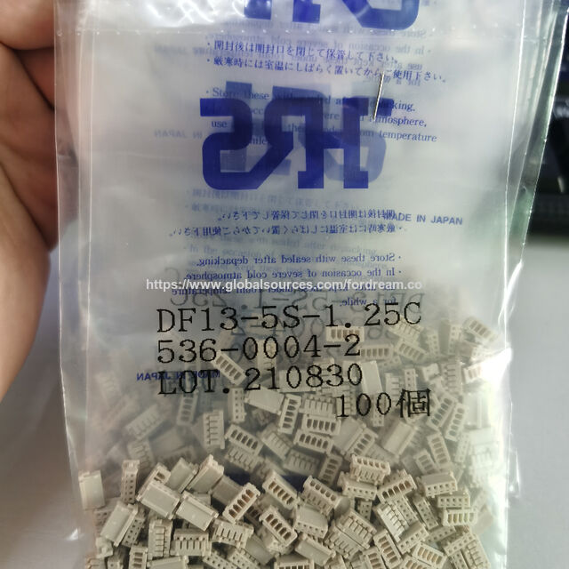 DF13-5S-1.25C Headers & Wire Housings 1.25MM RECEPT HSNG 5P SINGLE ROW ...