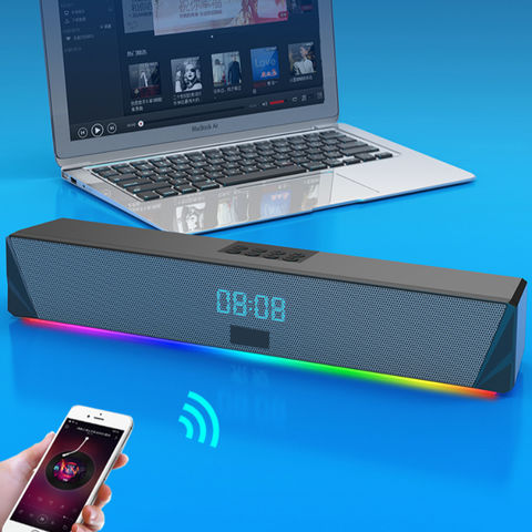 Buy Wholesale China Colorful Rgb Light Wireless Speaker Tv Sound Bar ...