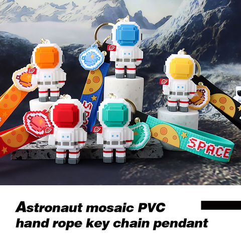 Buy Wholesale China Astronaut Mosaic Pvc Hand Rope Key Chain ...