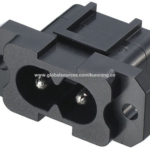 Taiwan Industrial AC Power Socket Connector Inlet with switch PCB Mount ...