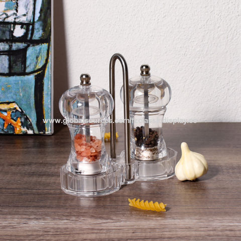 Buy Wholesale China Clear Acrylic Salt And Pepper Grinder Set Of 2 ...