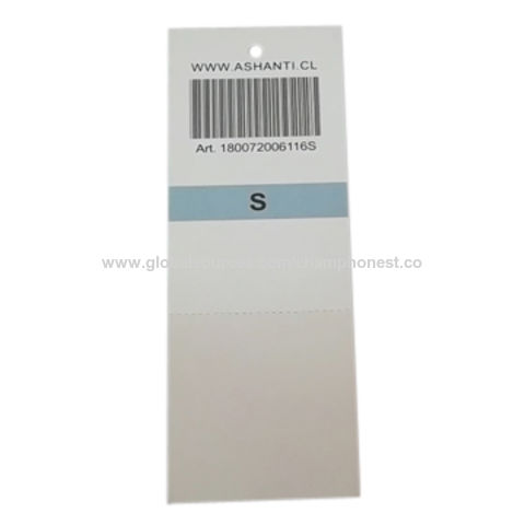 Buy Wholesale Hong Kong SAR Offset Printed Barcode Tag, Customized ...