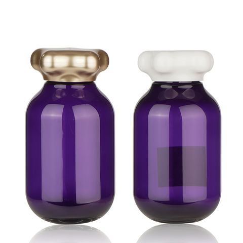PET pill bottle purple unique canister with star shaped lids airtight ...