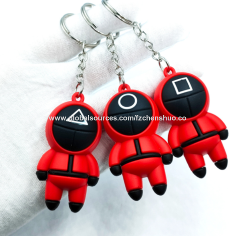 China Custom squid game keychain on Global Sources,keychain,game ...
