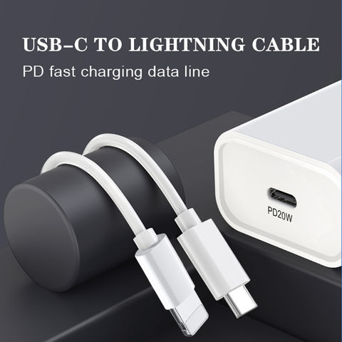 20W Support Fast Charging Data Cable PD Cable C to Lightning cable ...