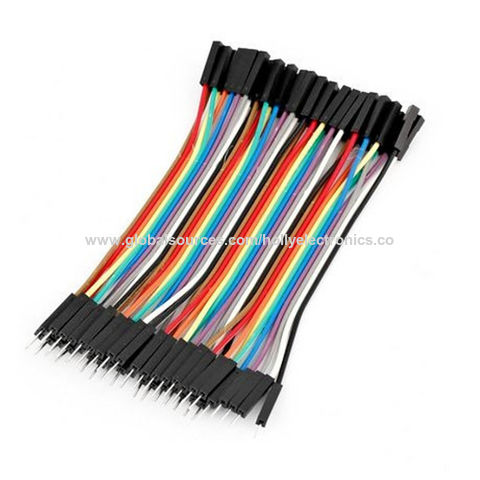 OEM Custom Male to Female 1P - 40P 2.54mm Breadboard Line flat ribbon ...