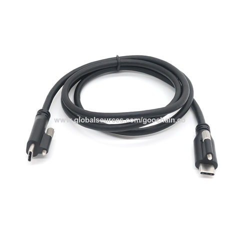 USB 3.1 Type C male to male screw data cable, Type C with screw data ...