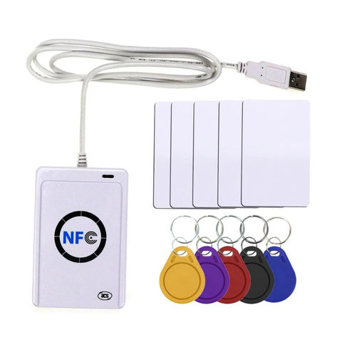 Factory RFID 13.56mhz keyfob tag writer nfc smart card reader writer ...