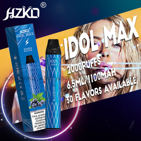 China Original HZKO IDOL MAX Disposable e-cigarette Vape Pen 2000 puffs ...