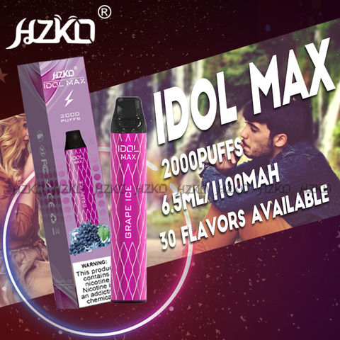 China Disposable e-cigarettes HZKO IDOL MAX Disposable Vape Pen 2000 ...