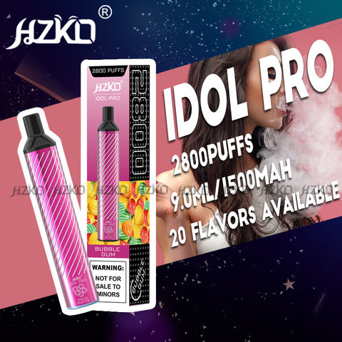 China Authentic HZKO Disposable e-cigarette IDOL Pro 2800 Puffs ...
