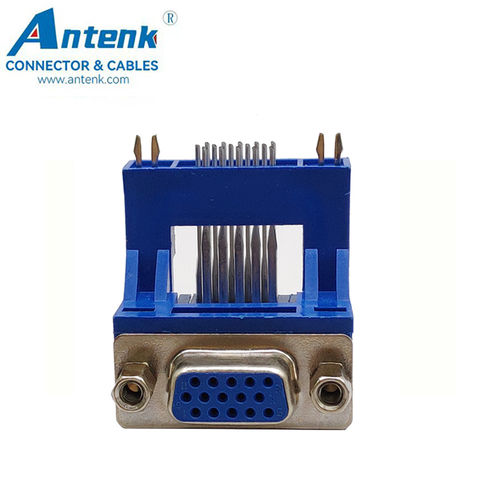 China High density right angle 15pin d sub female connector on Global Sources,15pin d sub female ...