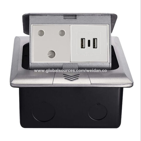 Bounce-up Ground Floor Power socket, 1X South Africa+ 2XUSB+1TYPE C ...