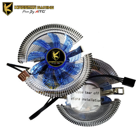 Taiwan 3pin CPU air fan with blue led on Global Sources,CPU cooler for ...