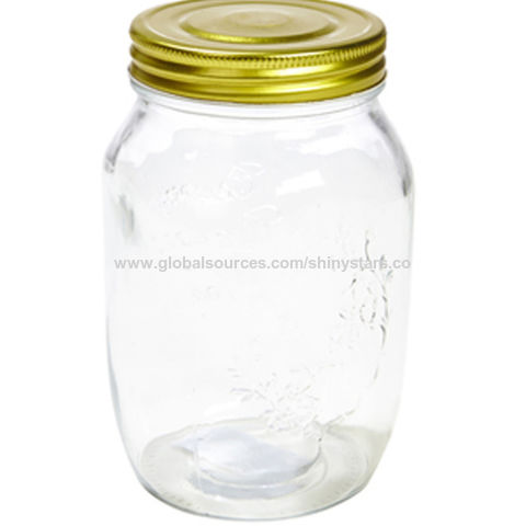 China Customized Design Fashion Unique 14oz Glass Jar With Lid on ...